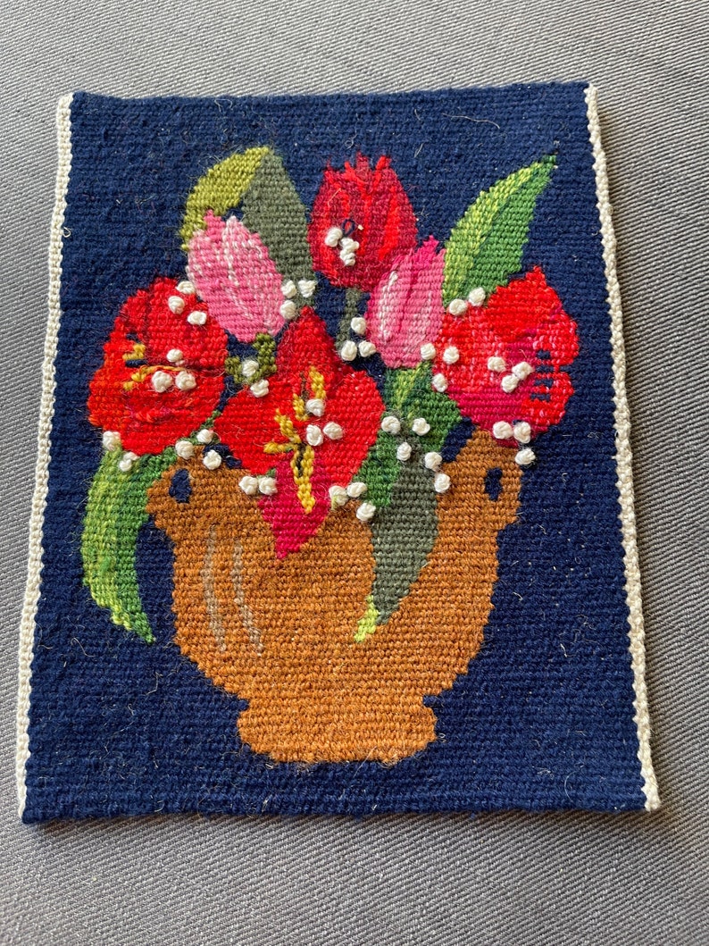 Very Beautiful Swedish Flemish Wall Hanging, in Nice Colors Fine ...