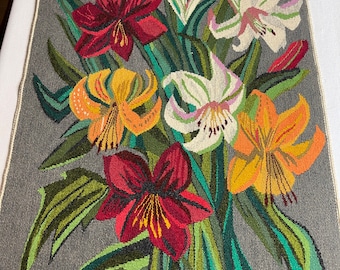 Flemish Art Pyrography Box Floral Design Vintage - Etsy