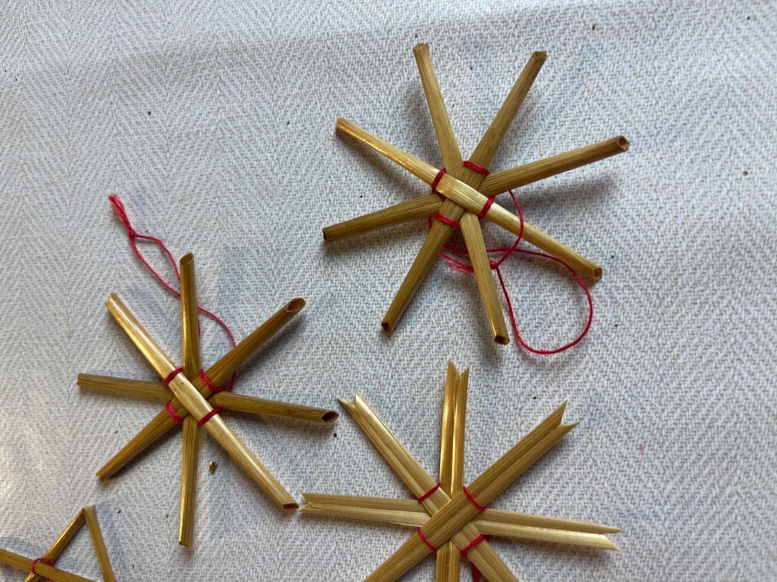 6 Fine Straw Stars Handmade in Sweden - Etsy