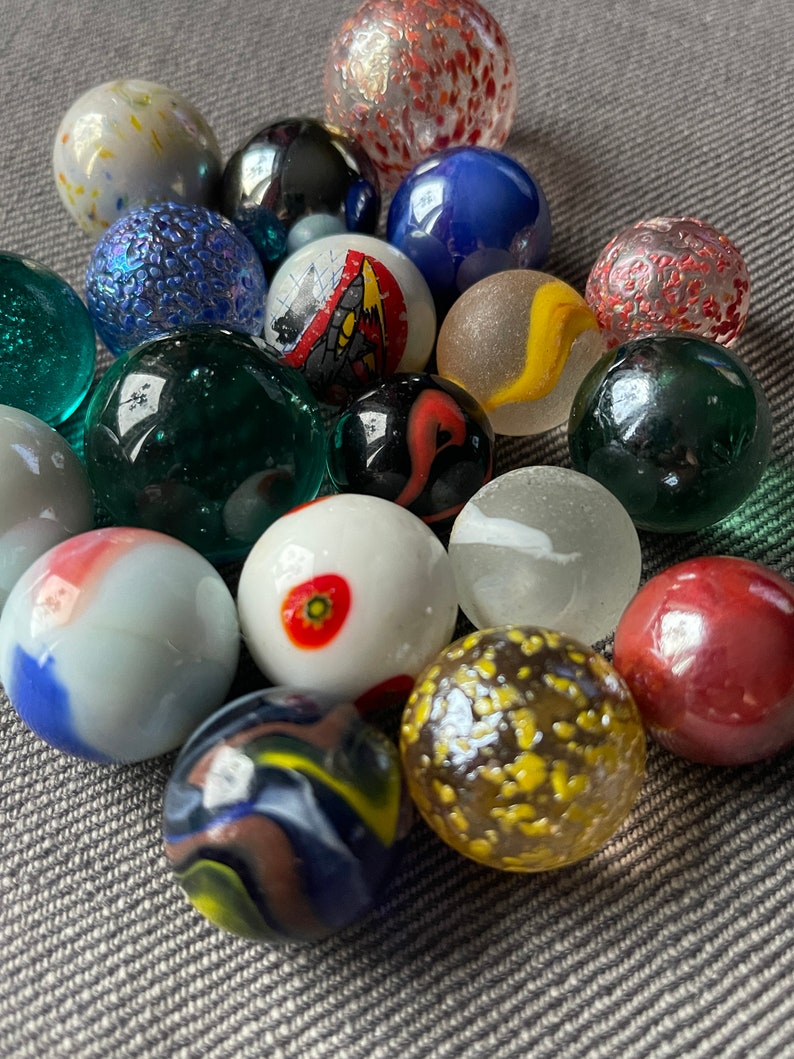 This is a Lot of 3 or 5 Random Vintage Marbles. - Etsy