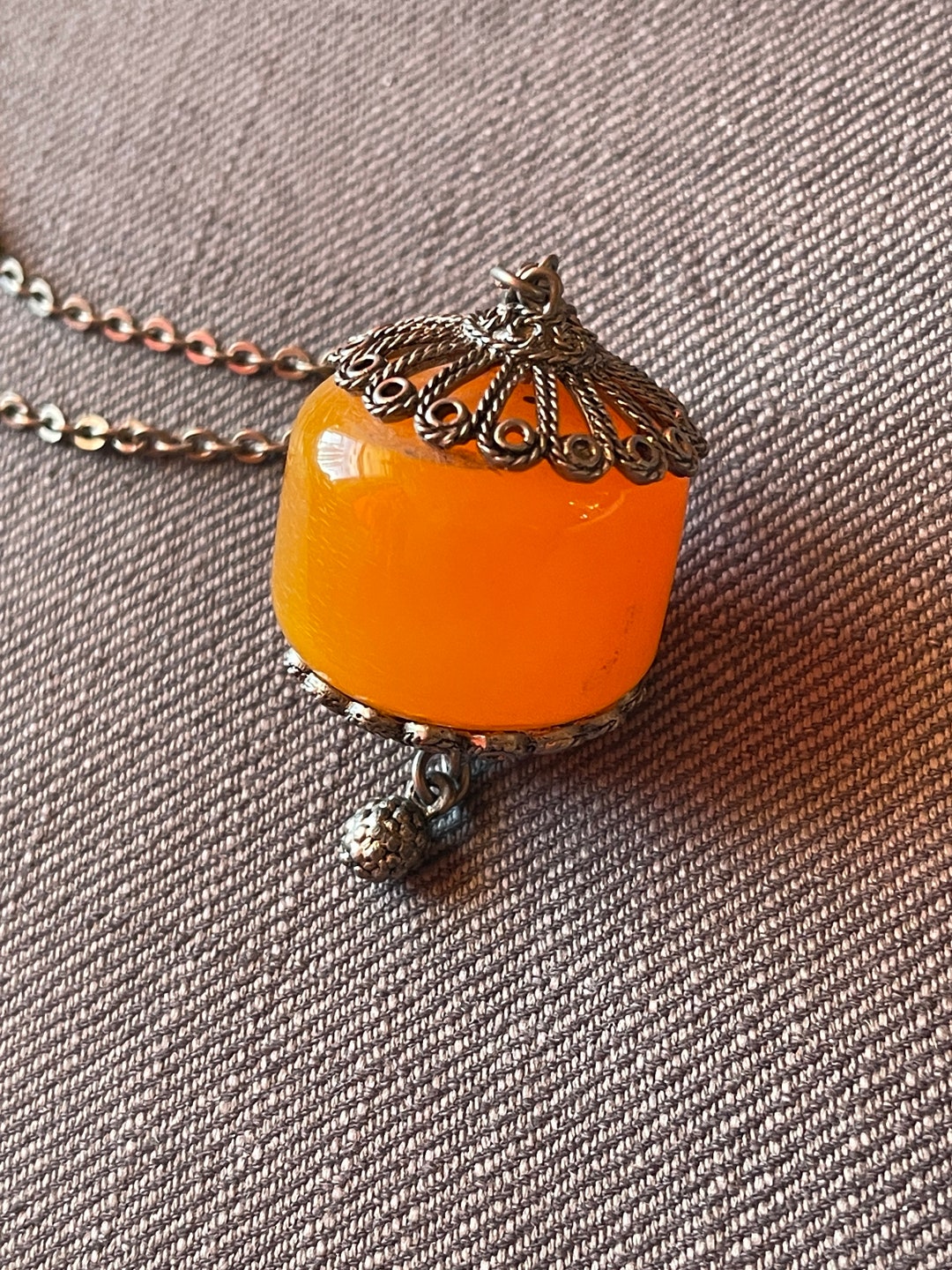 Beautiful Vintage Necklace With Cool Pendant - Etsy
