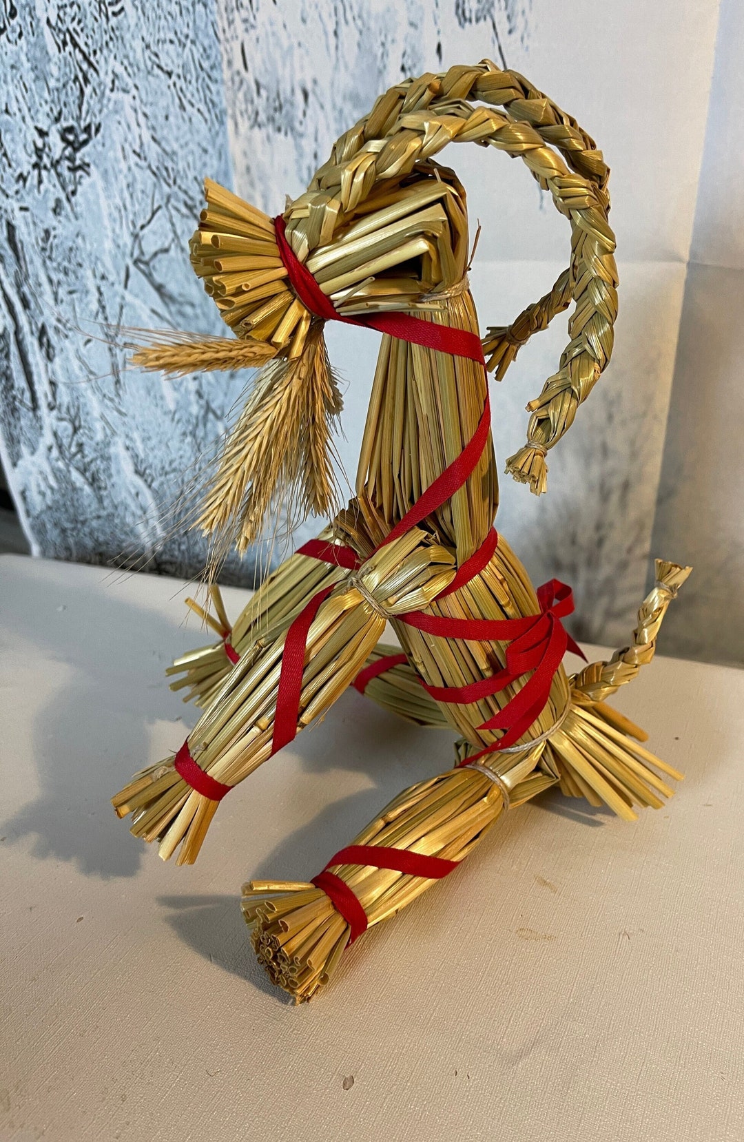 Scandinavian Swedish Decoration Straw Goat Julbock Yule Goat - Etsy