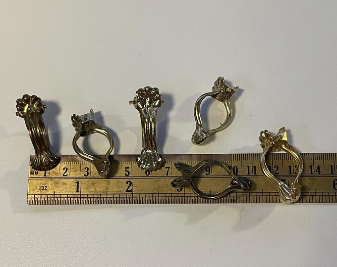 Vintage Brass Café Curtain Clips. 8 Pcs - Etsy