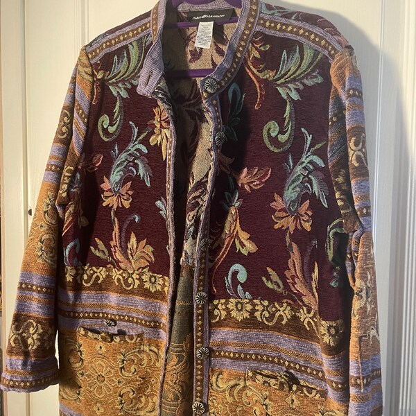 Tapestry Jacket - Etsy UK