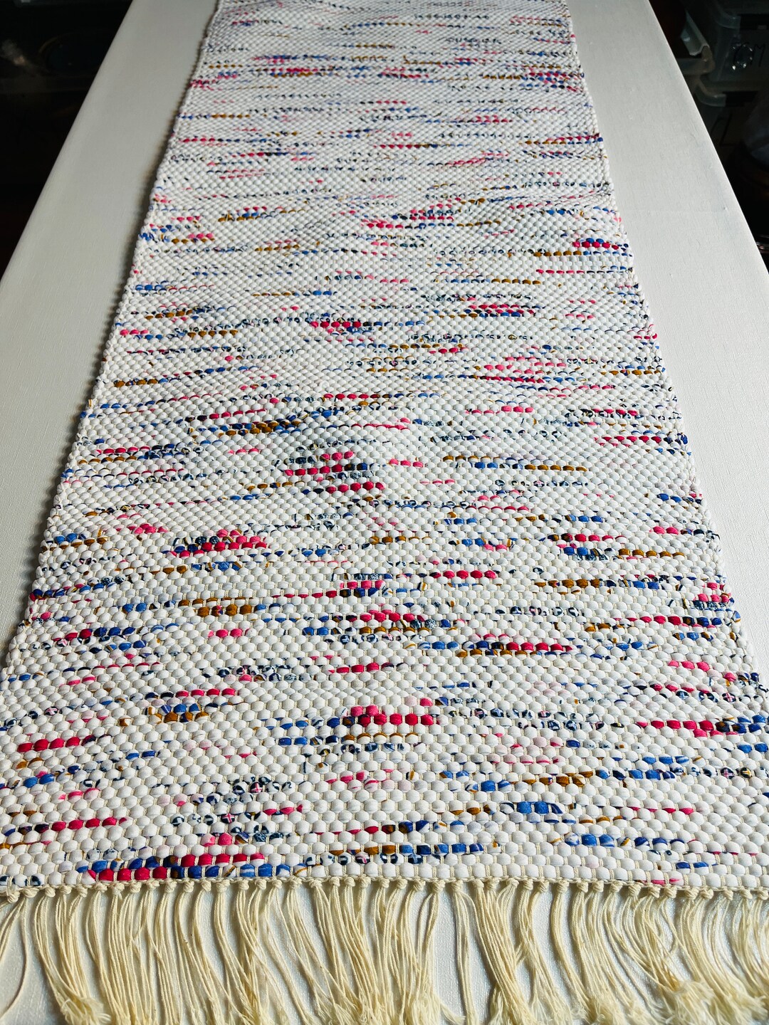 Hand Woven Cloth Mat Woven Runner Tablerunner - Etsy