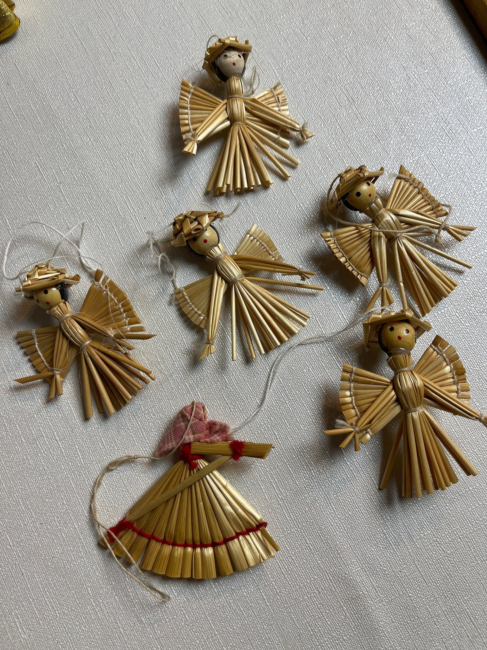 6 Fine Straw Angels Handmade in Sweden - Etsy