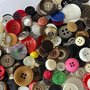 Mixed Lot of Buttons New, Used and Vintage, Various Sizes & Types for ...