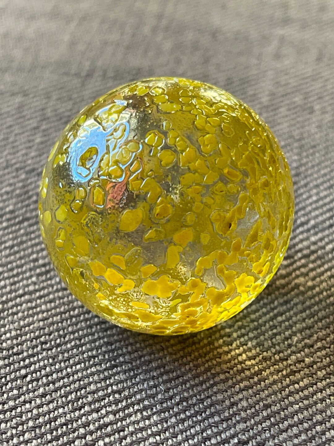 Glass Marble Large Vintage Big Glass Marble Crystal Marble 33mm Vintage ...