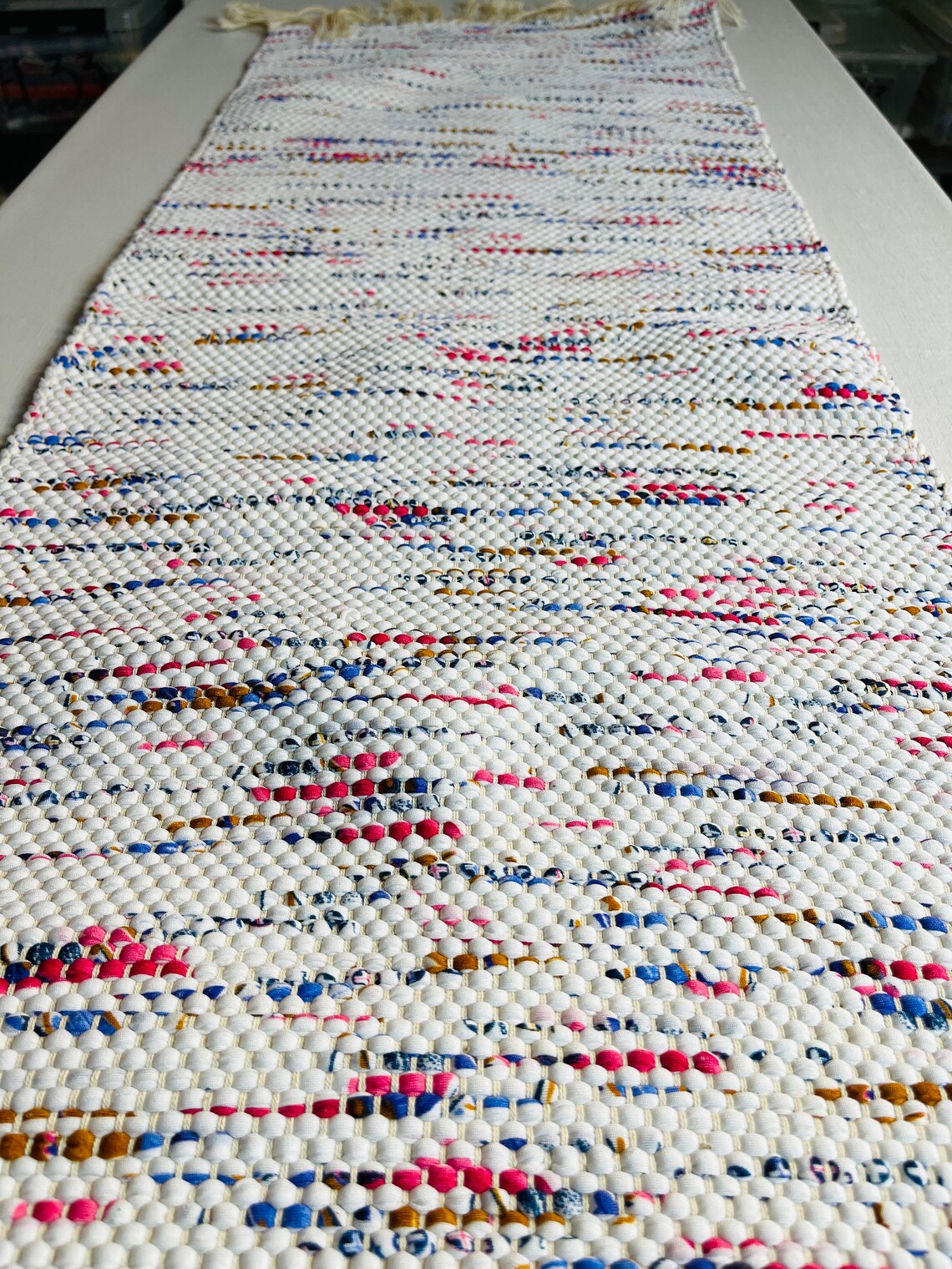 Hand Woven Cloth Mat Woven Runner Tablerunner - Etsy