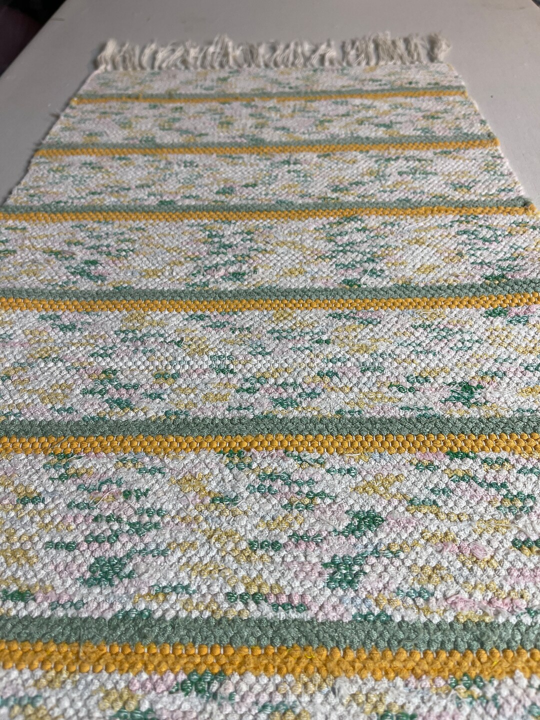 Handwoven Rag Rug Woven Runner Tablerunner. - Etsy
