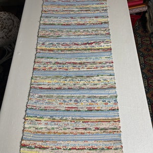Hand Woven Cloth Mat Woven Runner Tablerunner. Rag Rug Table Runner ...