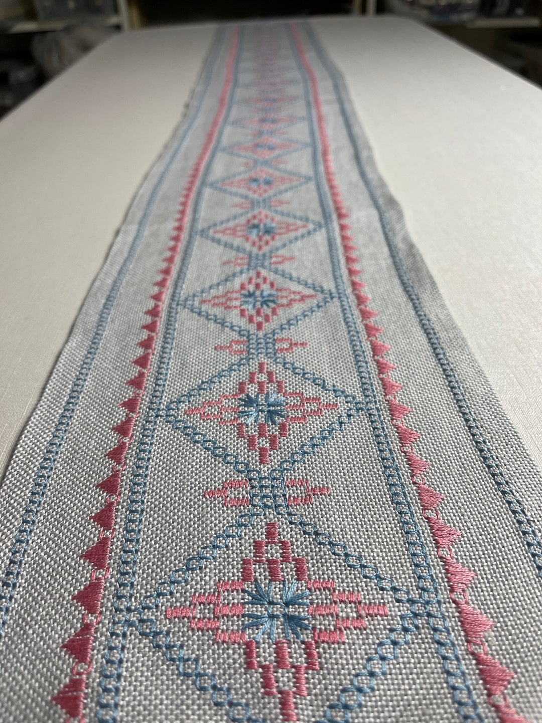 Beautiful Swedish Hand Embroidered Table Runner - Etsy