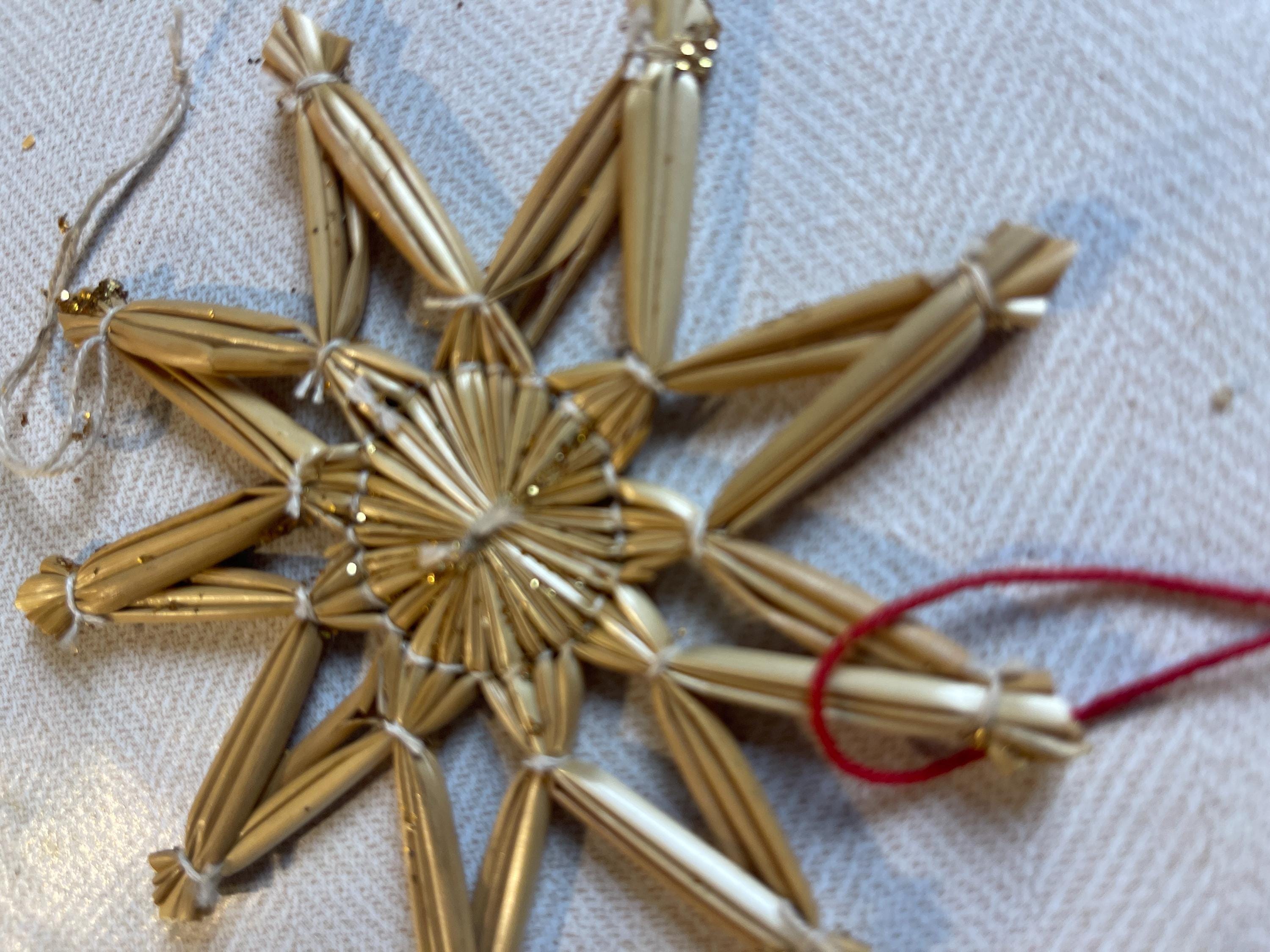 3 Fine Straw Stars Handmade in Sweden - Etsy