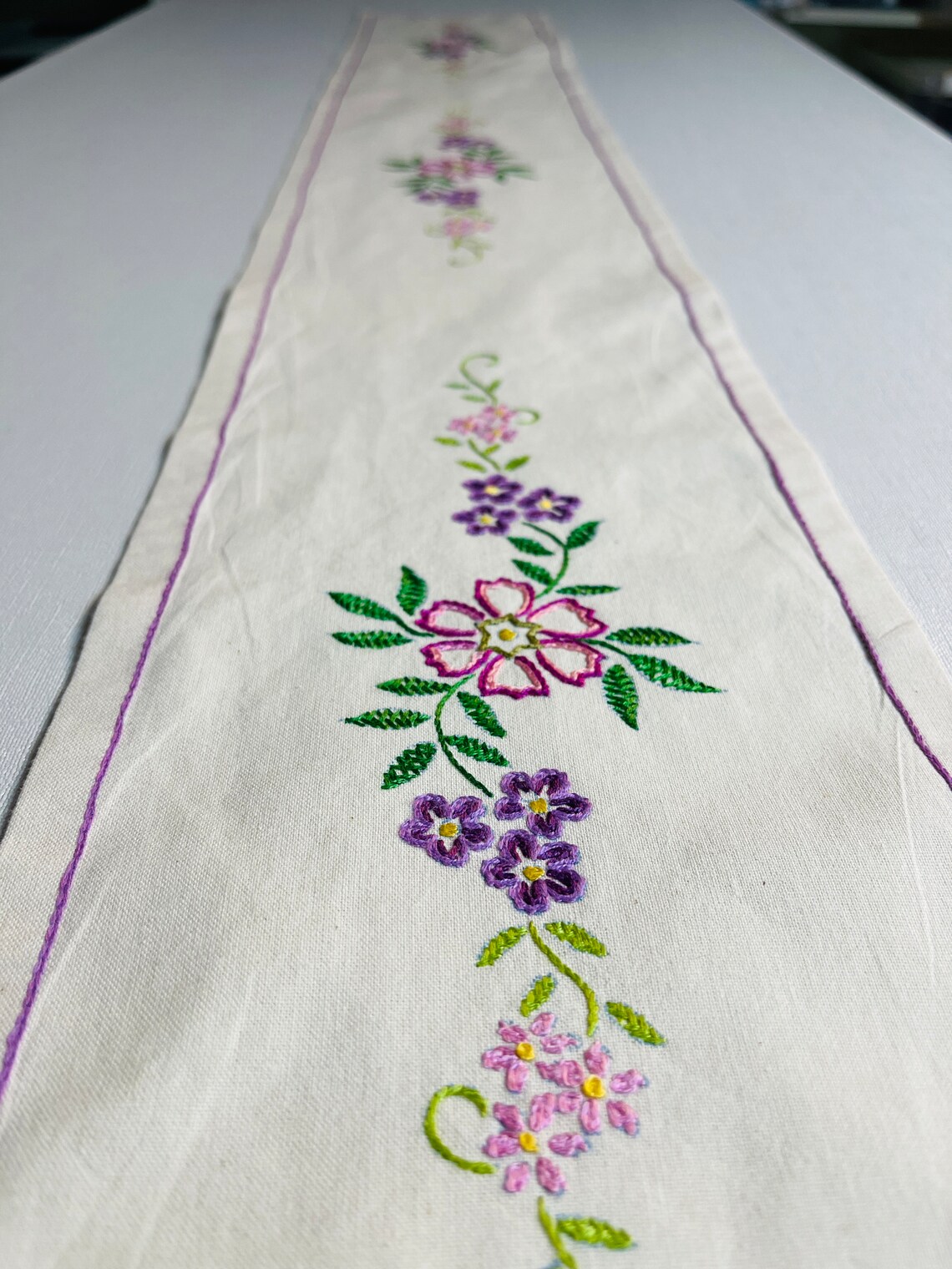 Beautiful Swedish Hand Embroidered Table Runner - Etsy