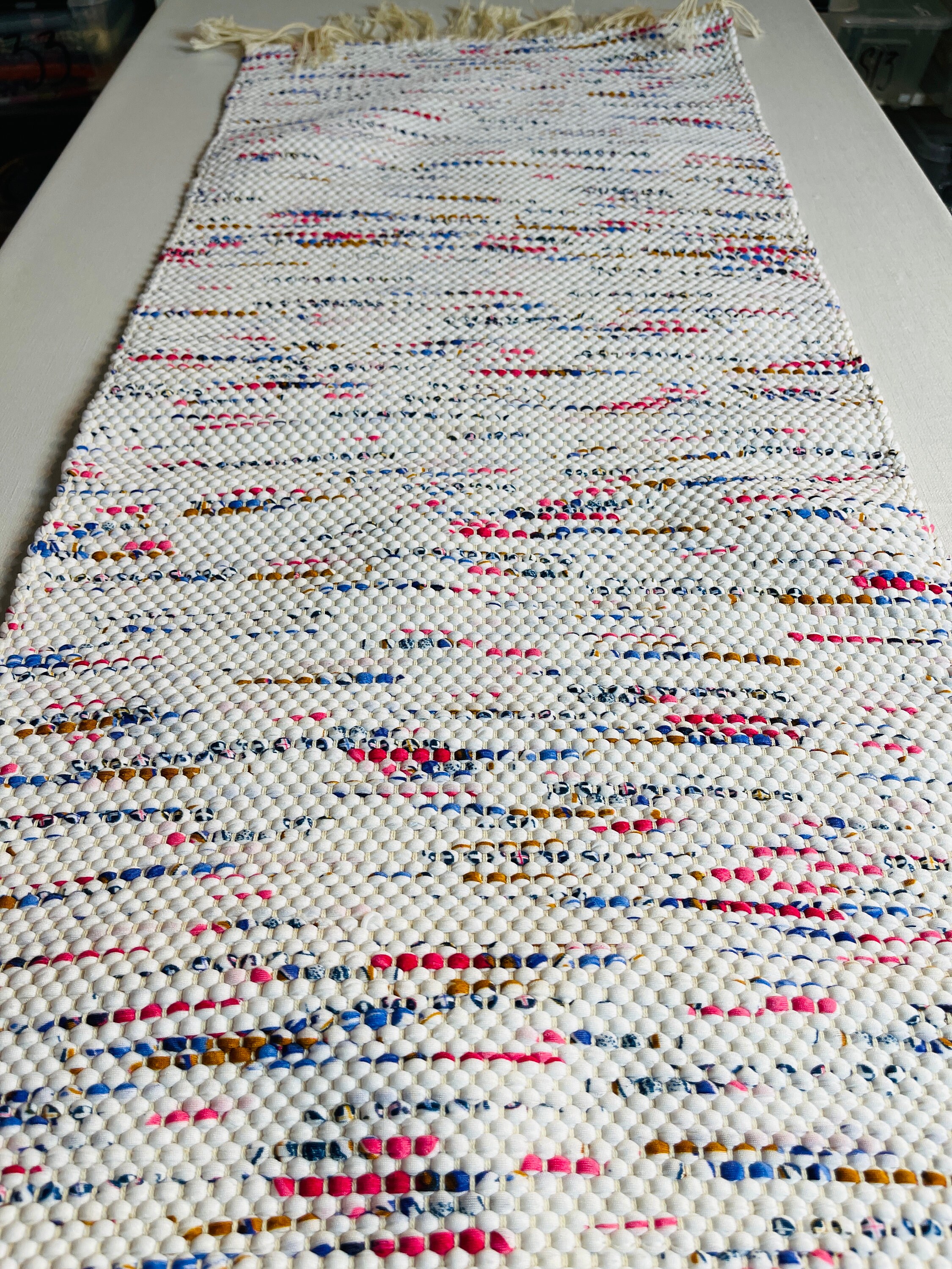 Hand Woven Cloth Mat Woven Runner Tablerunner - Etsy