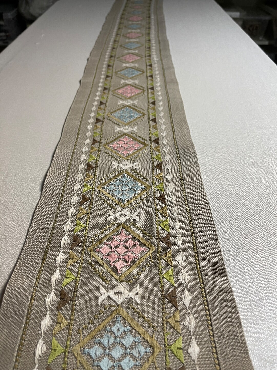 Beautiful Hand Embroidered Longer Table Runner - Etsy