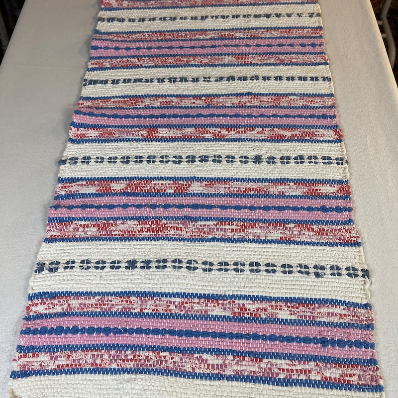 Rag Rug Runner - Etsy