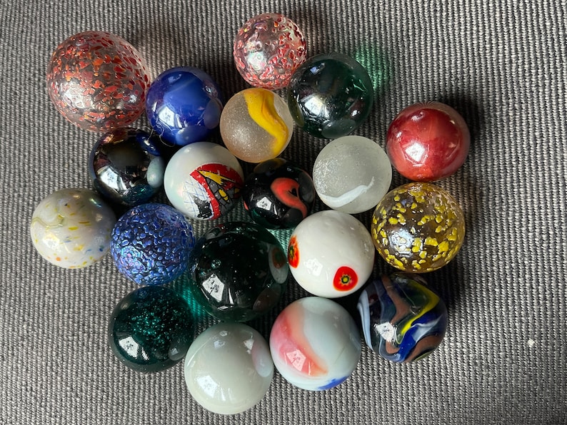 This is a Lot of 3 or 5 Random Vintage Marbles. - Etsy