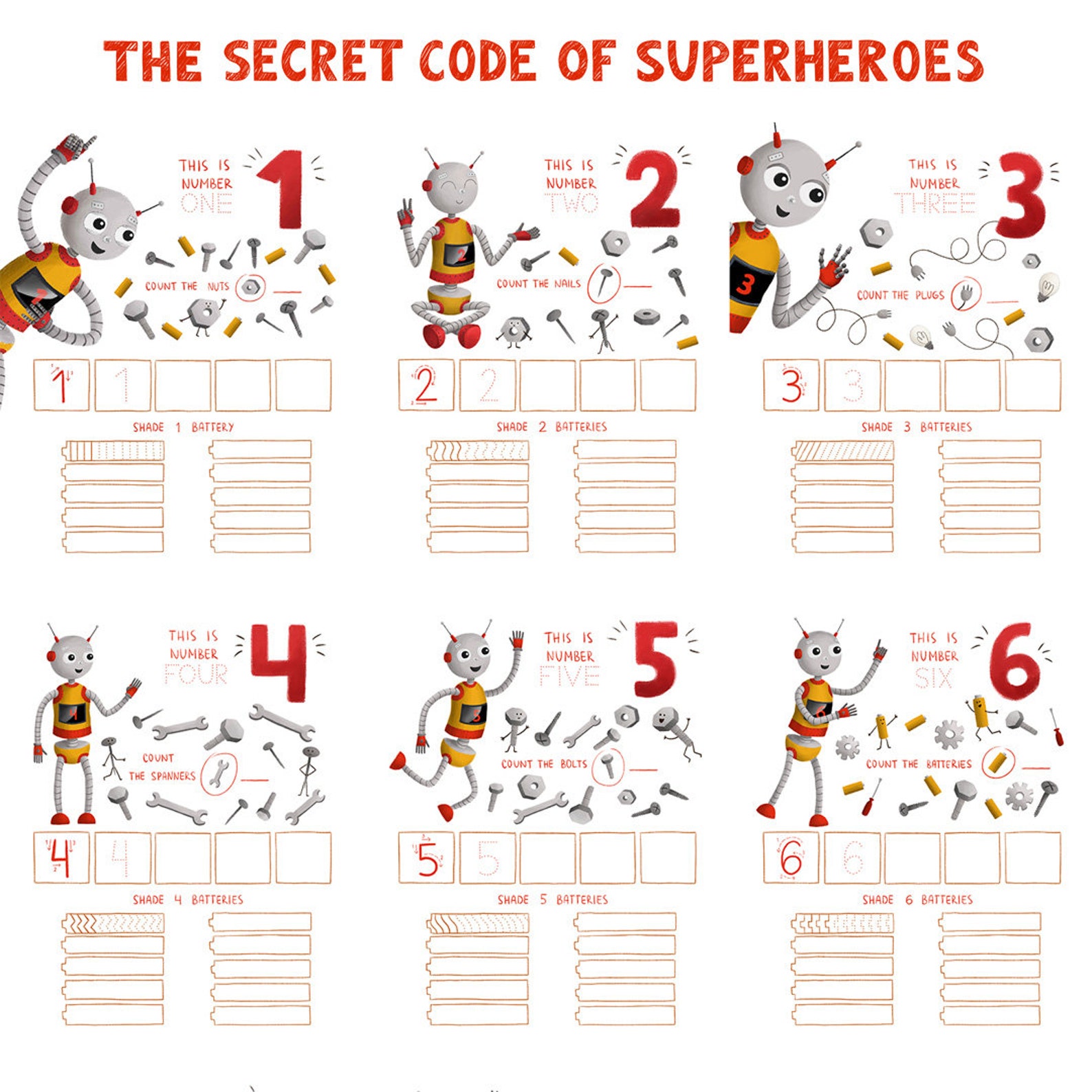 Printable Worksheets: Alphabet Letters and Numbers for Pre-k and ...