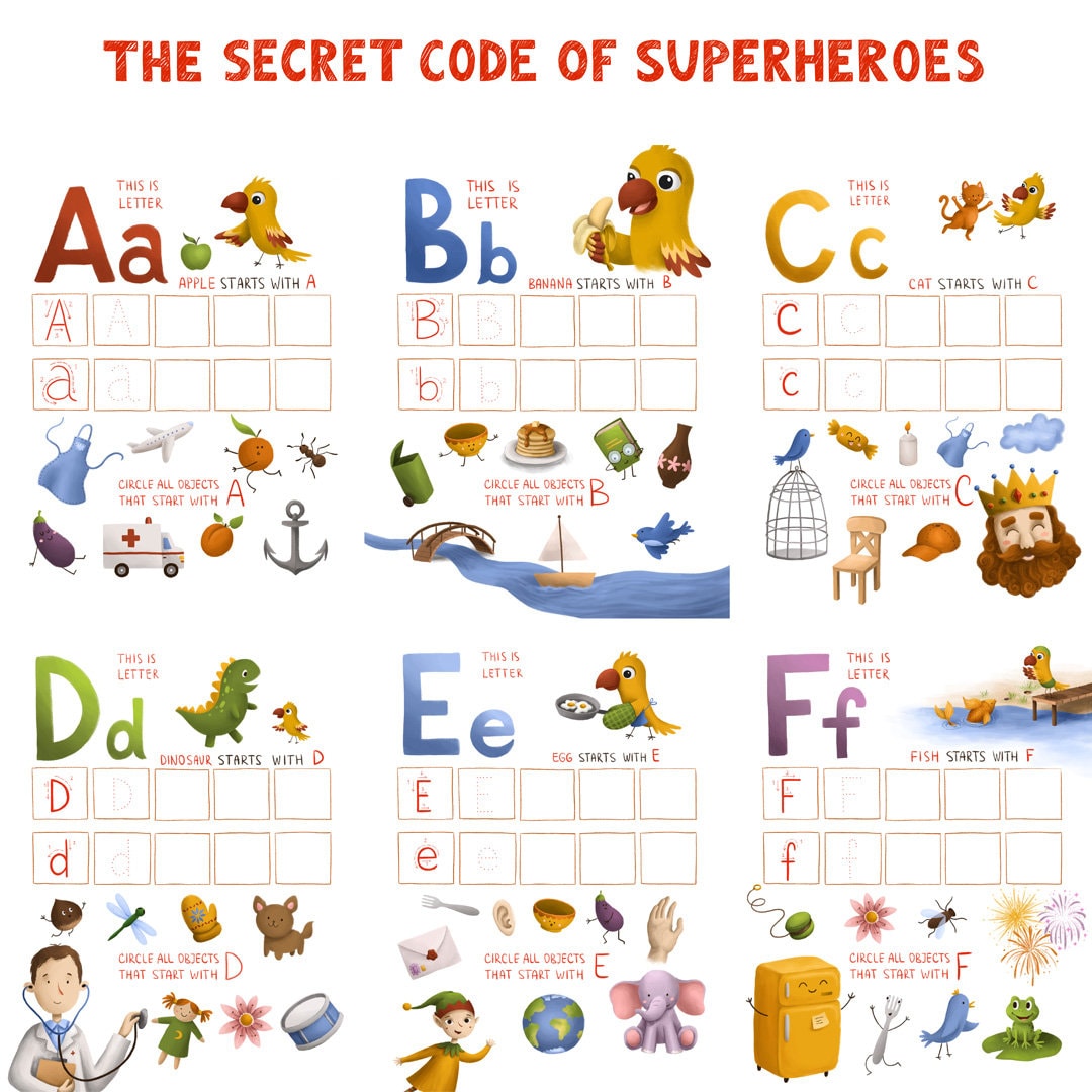 Printable Worksheets: Alphabet Letters and Numbers for Pre-k and ...