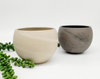 6" Earthy Ceramic Planter Pot for 6 Inch Plants • Natural Modern Plant ...