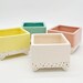 4 Ceramic Planter Pots for Indoor Outdoor Square Planter Box Indoor ...