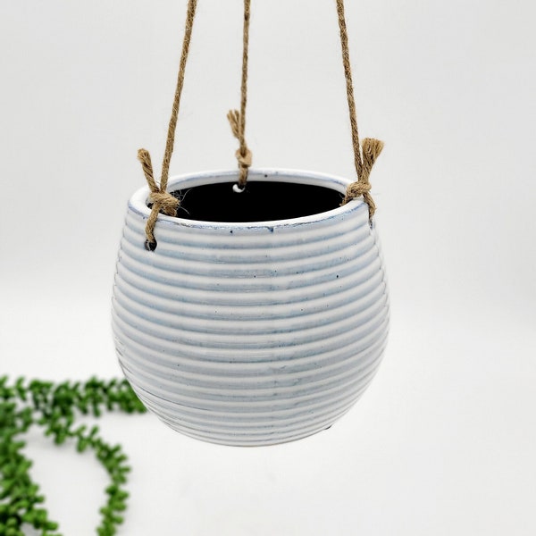 Hanging Ceramic Planter - Etsy
