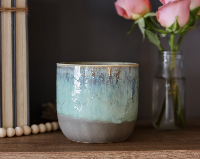 Ocean Coral Succulent Planters - Small Pottery Planter - Mini Succulent ...