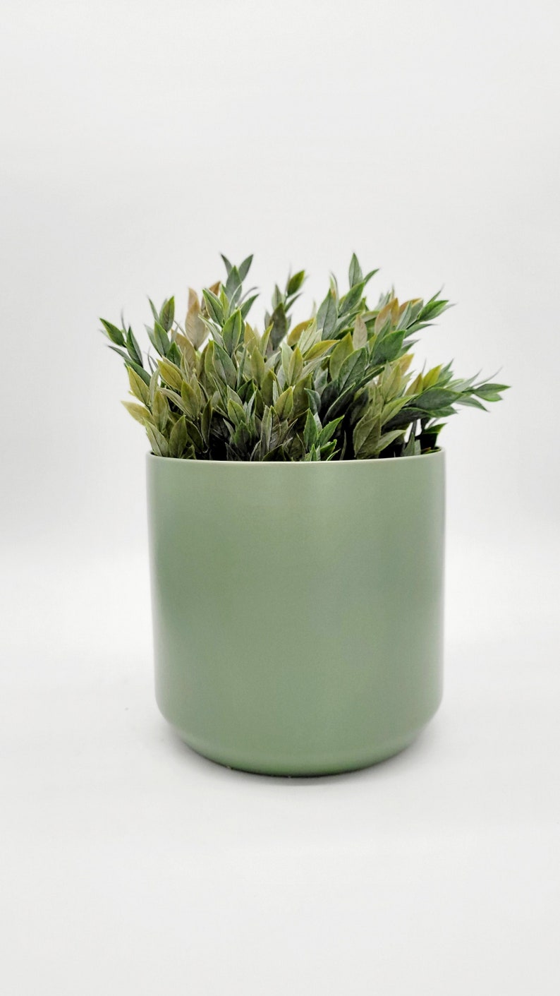 7 Earthy Ceramic Planter Pot for 6 Inch Plants Green - Etsy