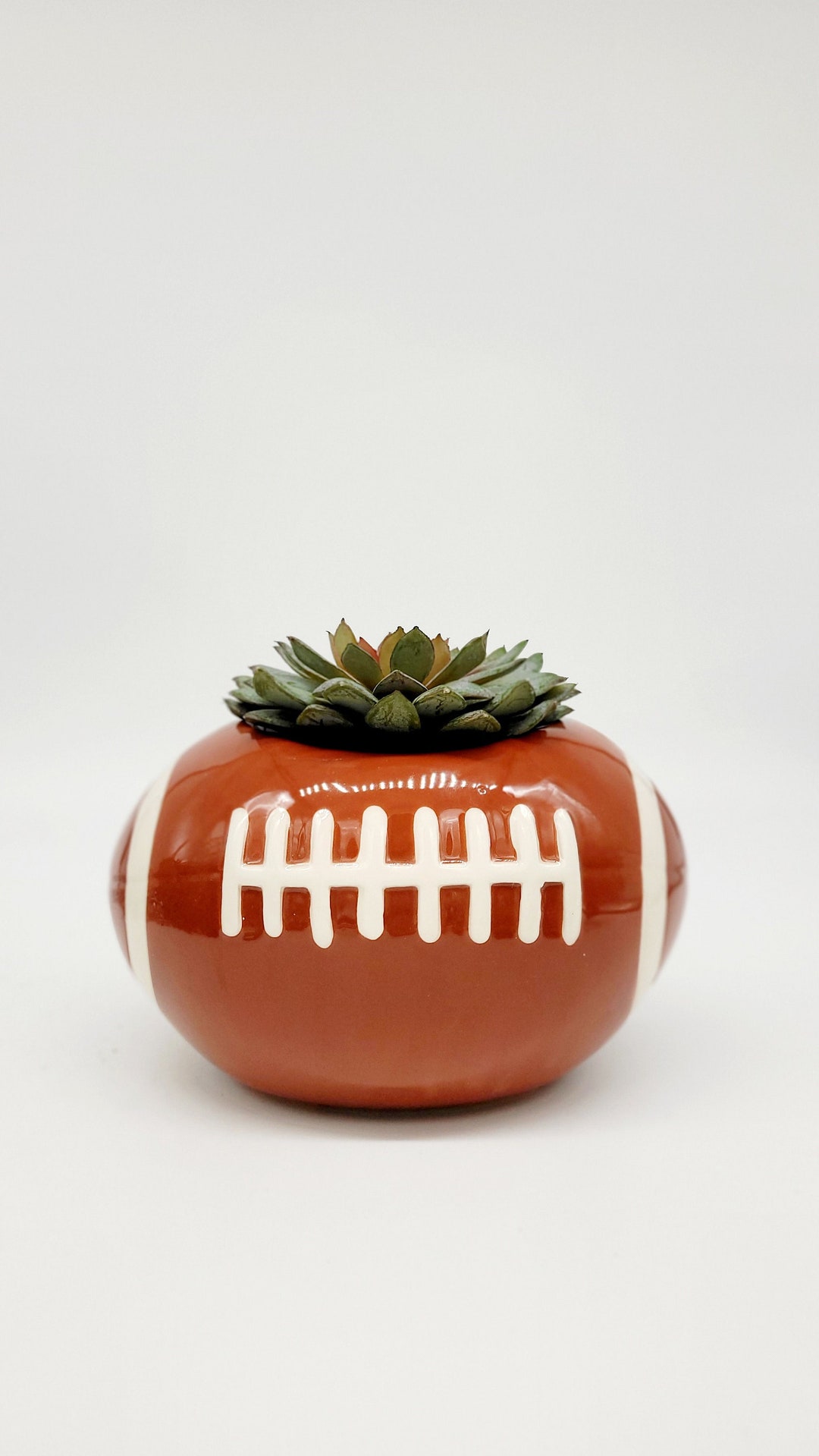 Football Decor for Boys Room • Football Planter Sports Gift • 4" Indoor ...