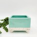 4 Ceramic Planter Pots for Indoor Outdoor Square Planter Box Indoor ...