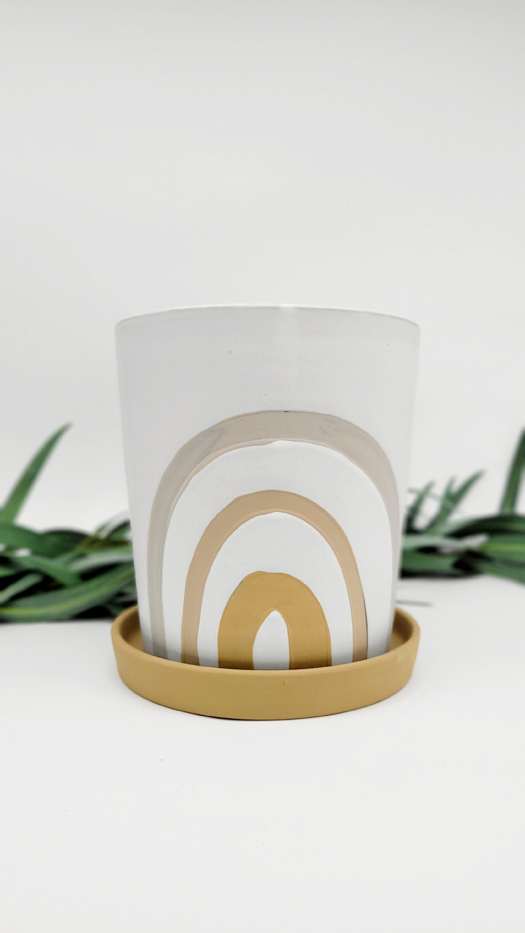 Large Rainbow Ceramic Planter Pot Pottery Planter Indoor - Etsy