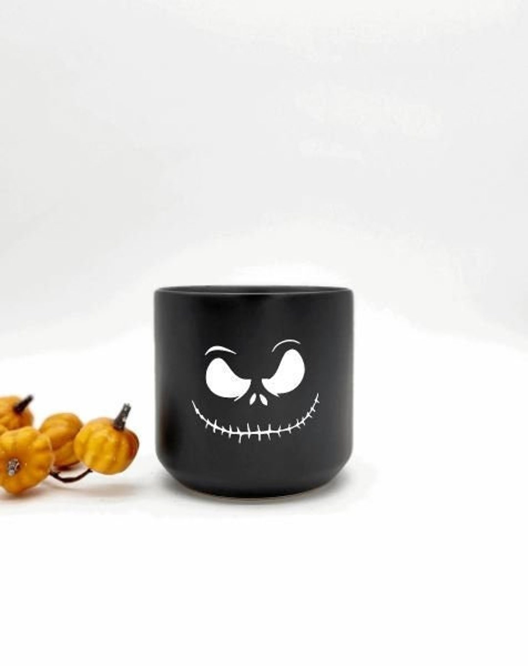 Fall Halloween Ceramic Planter Pot • Jack Skellington • Black Ghost ...