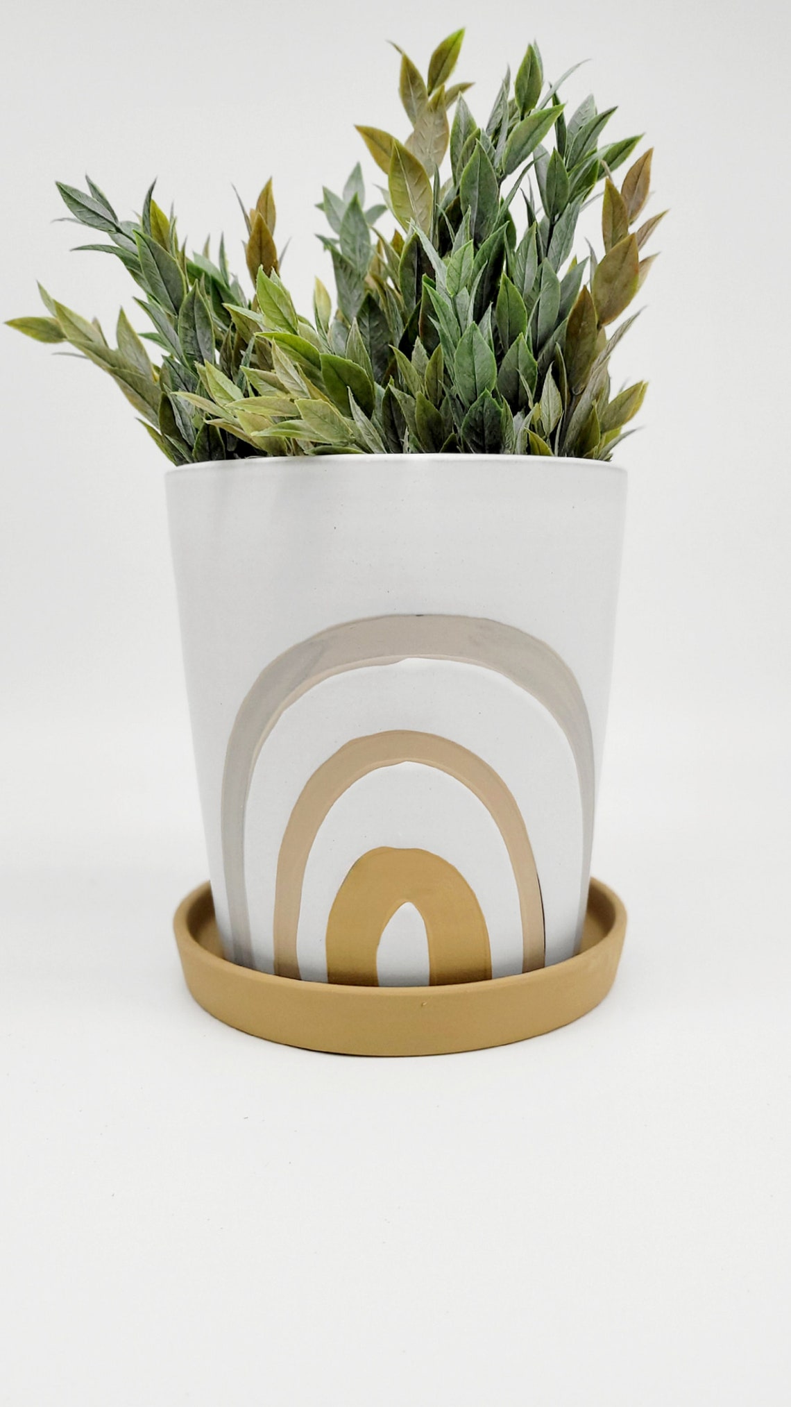 Large Rainbow Ceramic Planter Pot Pottery Planter Indoor - Etsy