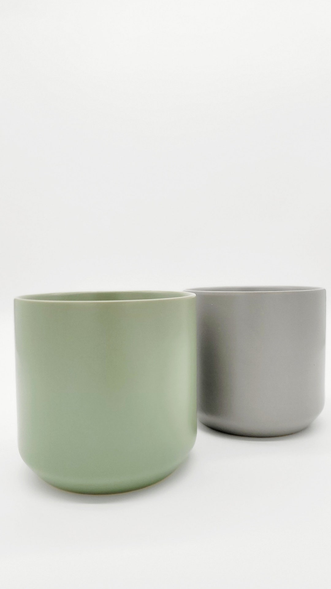 Earthy Ceramic Planter Pot Set for 4 Inch Plants Modern Plant Pot Set ...