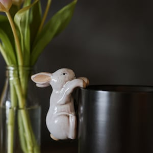 Bunny Rabbit Pot Hugger for Flower Pot • Gardening Gifts • Unique ...