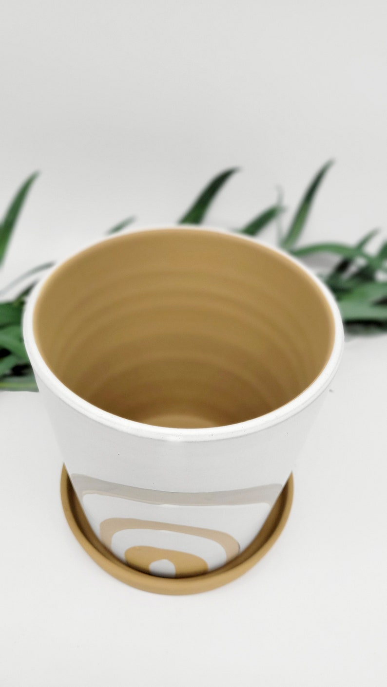 Large Rainbow Ceramic Planter Pot Pottery Planter Indoor - Etsy