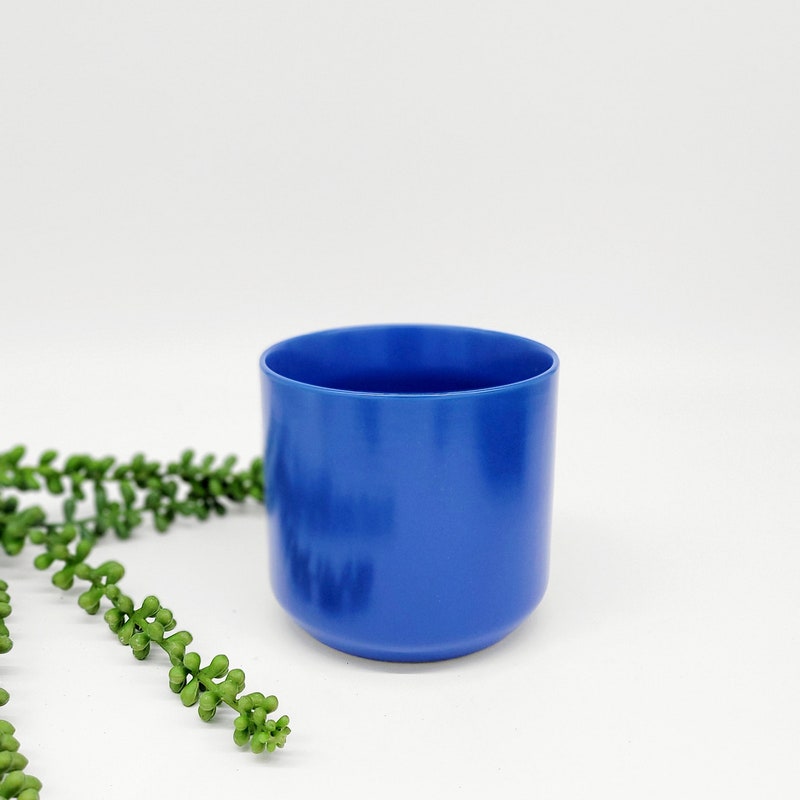 Blue Flower Pot - Etsy