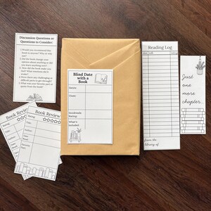 Blind Date With a Book Kit: DIY Gift Printables (PDF Download) - Etsy