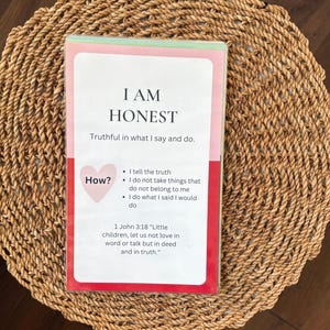 Christian Character Trait Cards for Children Affirmations Instant ...