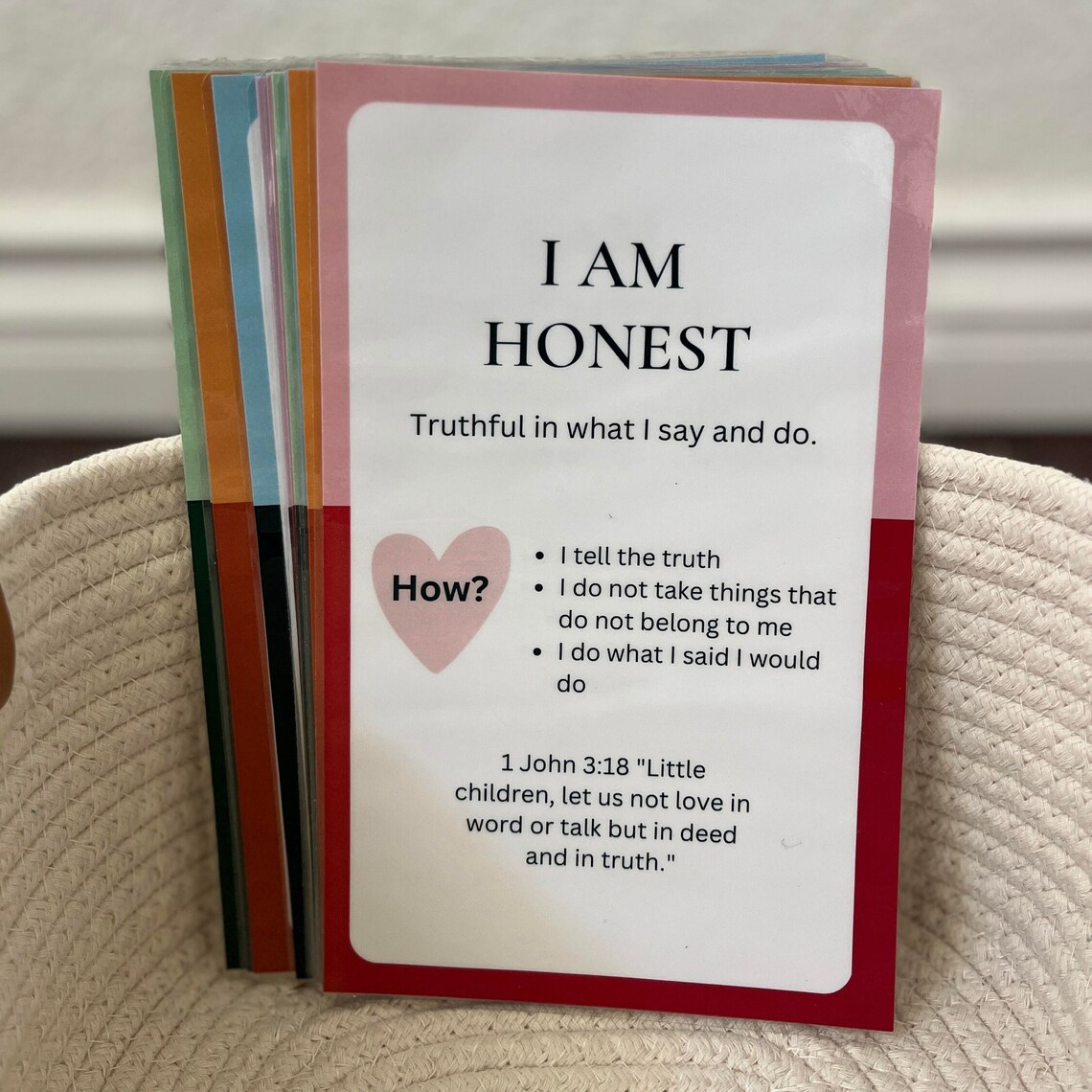 Christian Character Trait Cards for Children Affirmations Instant ...