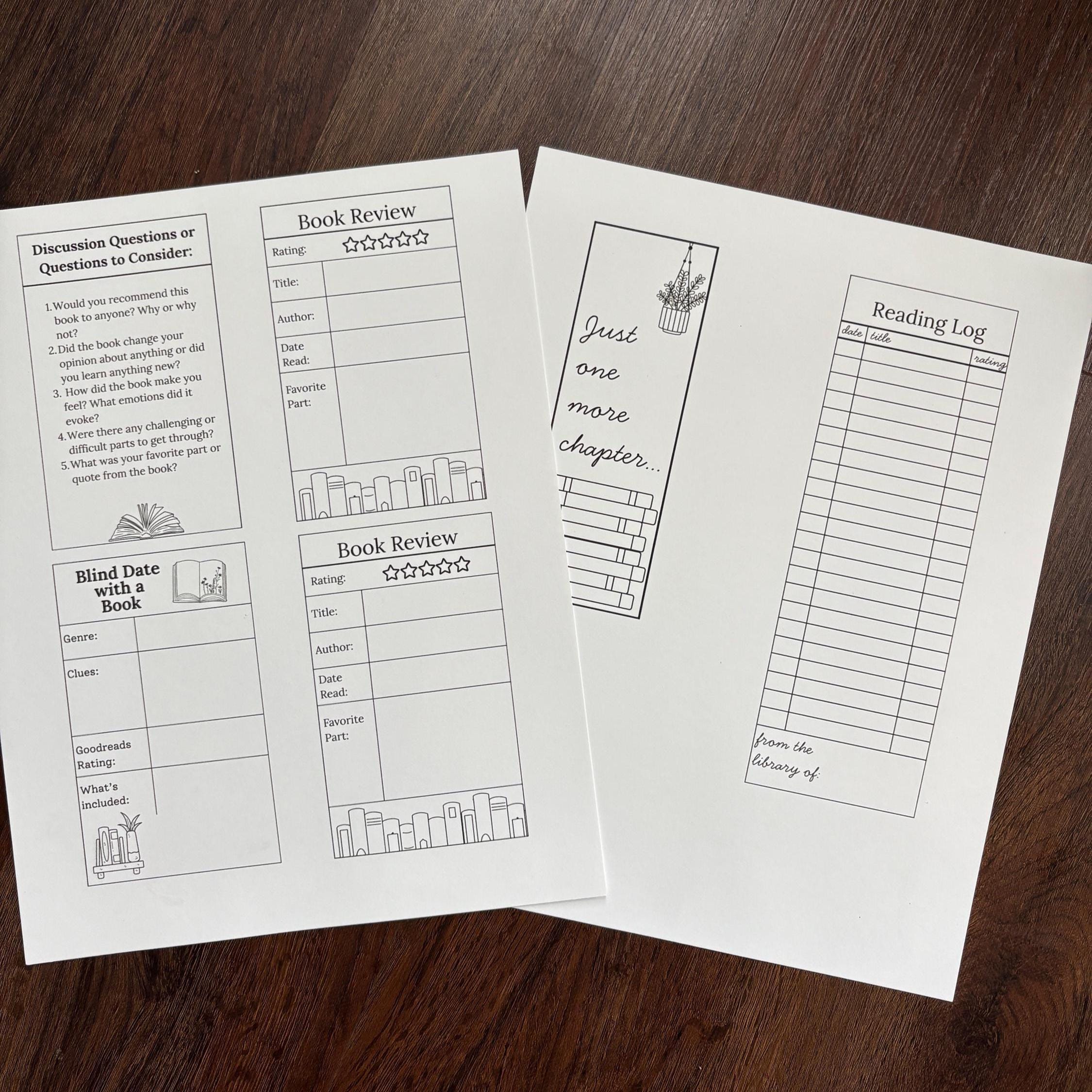 Blind Date With a Book Kit: DIY Gift Printables (PDF Download) - Etsy