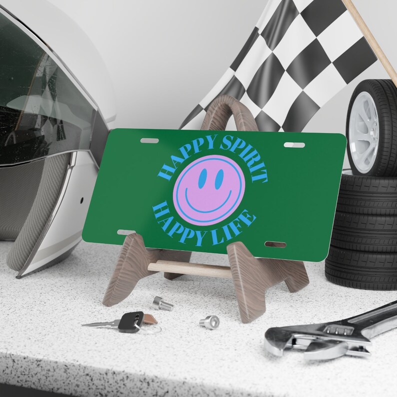 Smile Vanity Plate Aesthetic Retro Smiley License Plate - Etsy