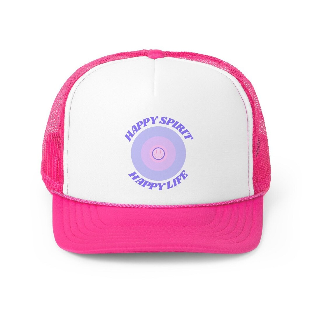 Hat Happy Spirit Happy Life Aesthetic Hat, Smile Tumblr Hat, Trendy ...