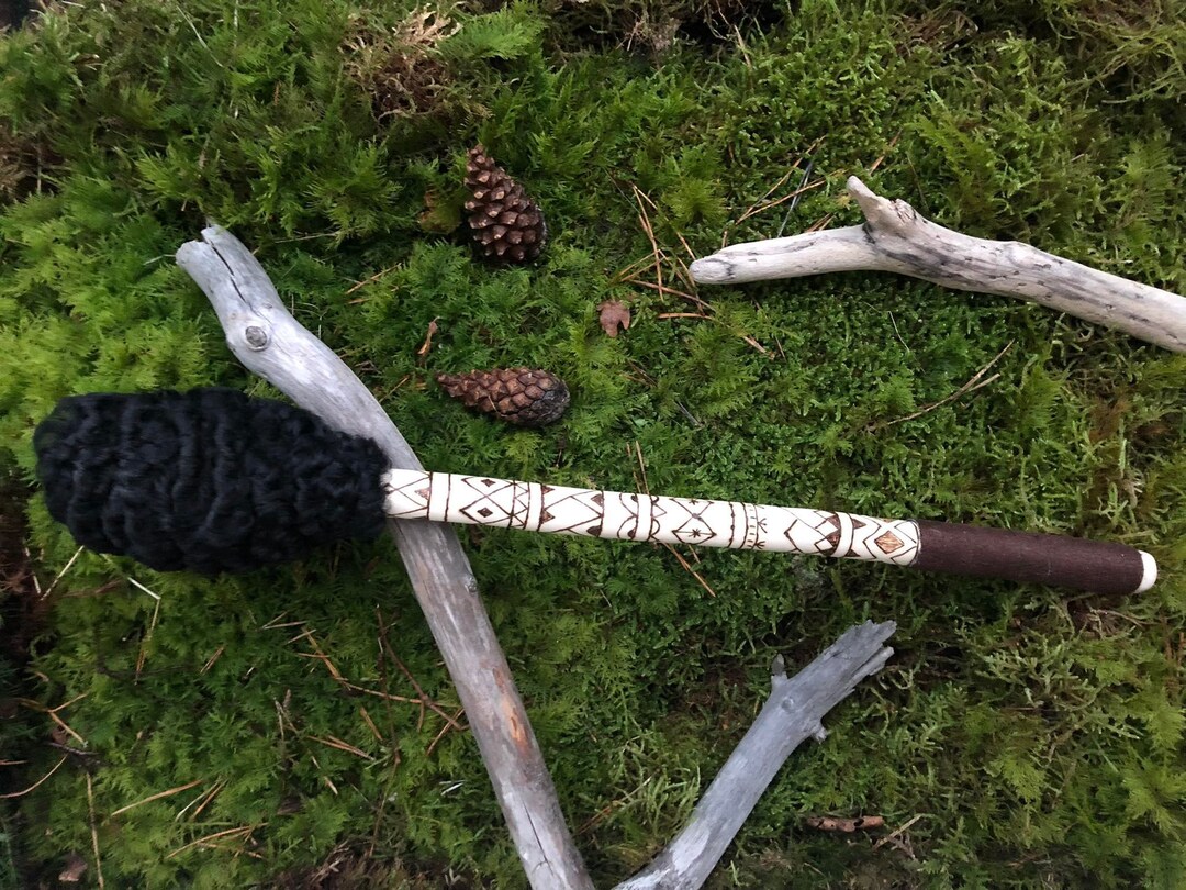 Shaman Drum Beater, Mantra, Ritual Tool - Etsy