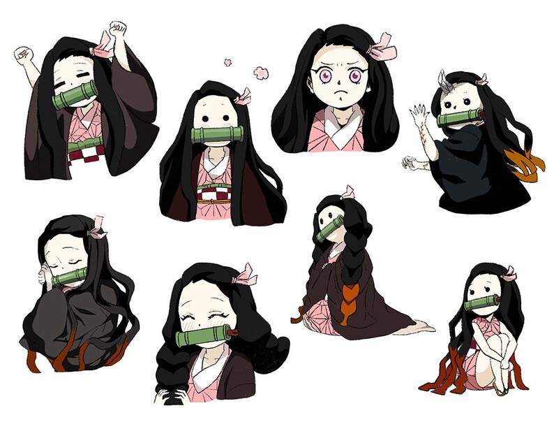 Demon Slayer Nezuko PNG File 300dpibullet Journal Emoji - Etsy Australia