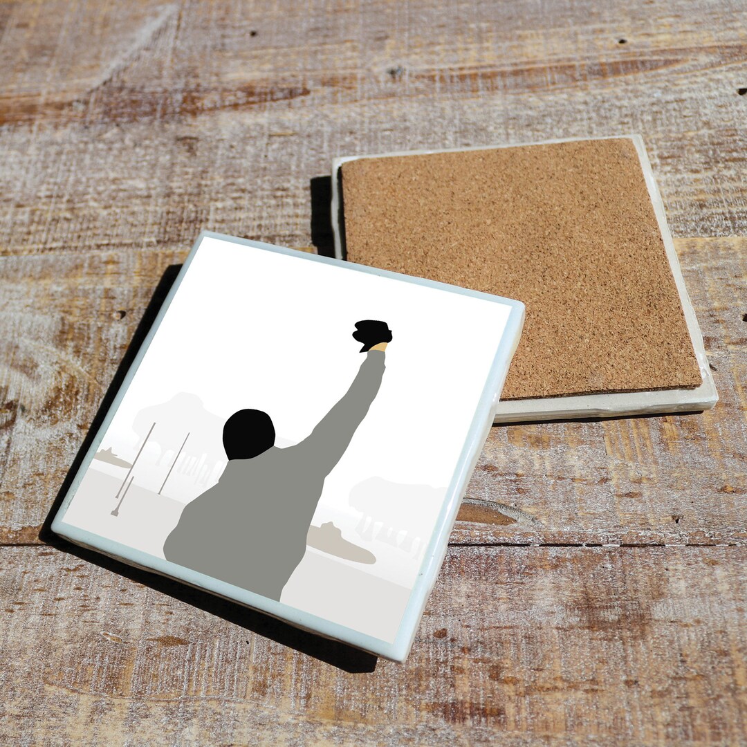 Rocky Movie Coaster With Original Minimalist Artwork | Ceramic Tile ...