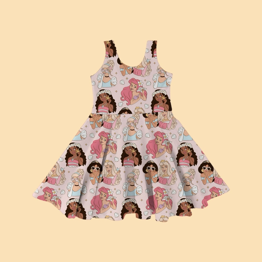 Princess Beach Dress, Disney Outfit, Girls Disney Outfits, Princesses ...