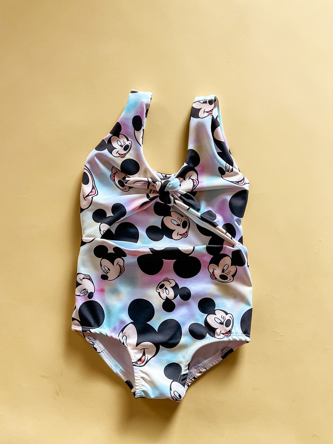 Tie-dye Mickey Tie Front Swim, Girls Swimwear, Mickey Mouse Swim,disney ...