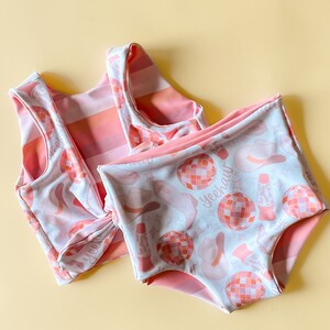 Disco Cowgirl Swim Girls Swimsuit Magical Swim Girls - Etsy